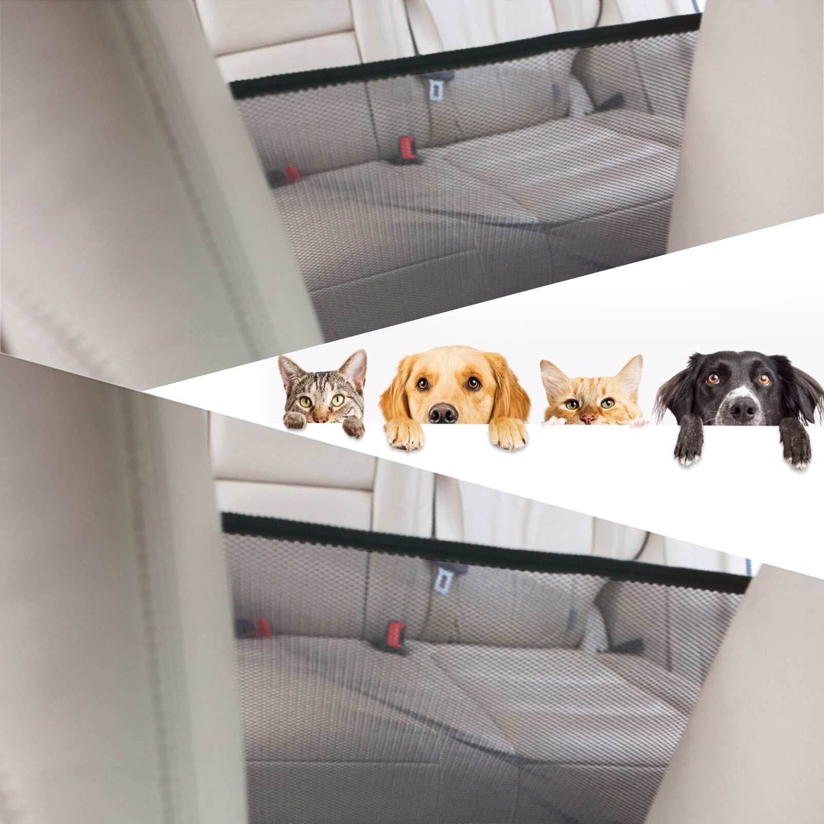 General Dog Car Barrier Car Pet Protection Net Dog... – Grandado