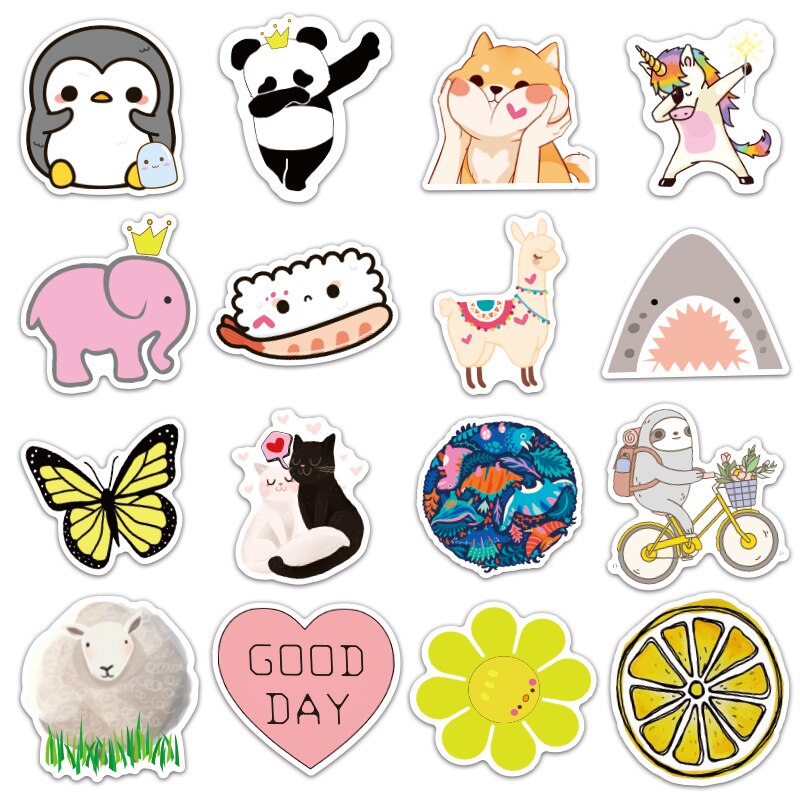 50 Stuks Leuke Stickers Meisje Ding Cool Pegatinas... – Vicedeal