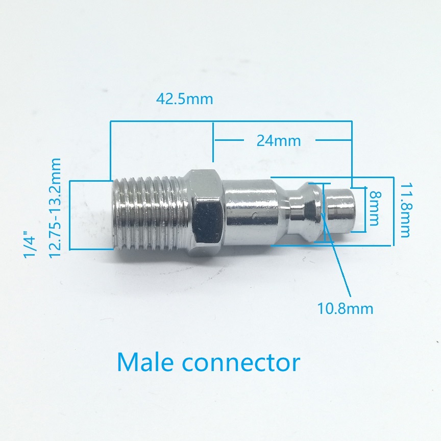 1/4" US Style Joint NPT External Thread Pneumatic ... – Grandado