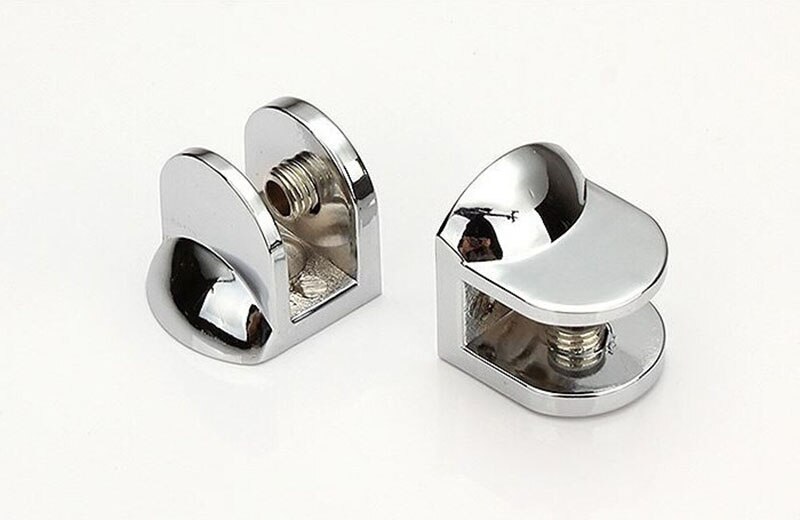 4PCS Small gloss alloy glass clip/clamp, shelf cli... – Vicedeal