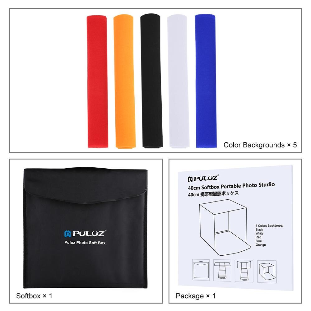 PULUZ 40CM Folding Lightbox Tabletop Shooting Soft... – Grandado