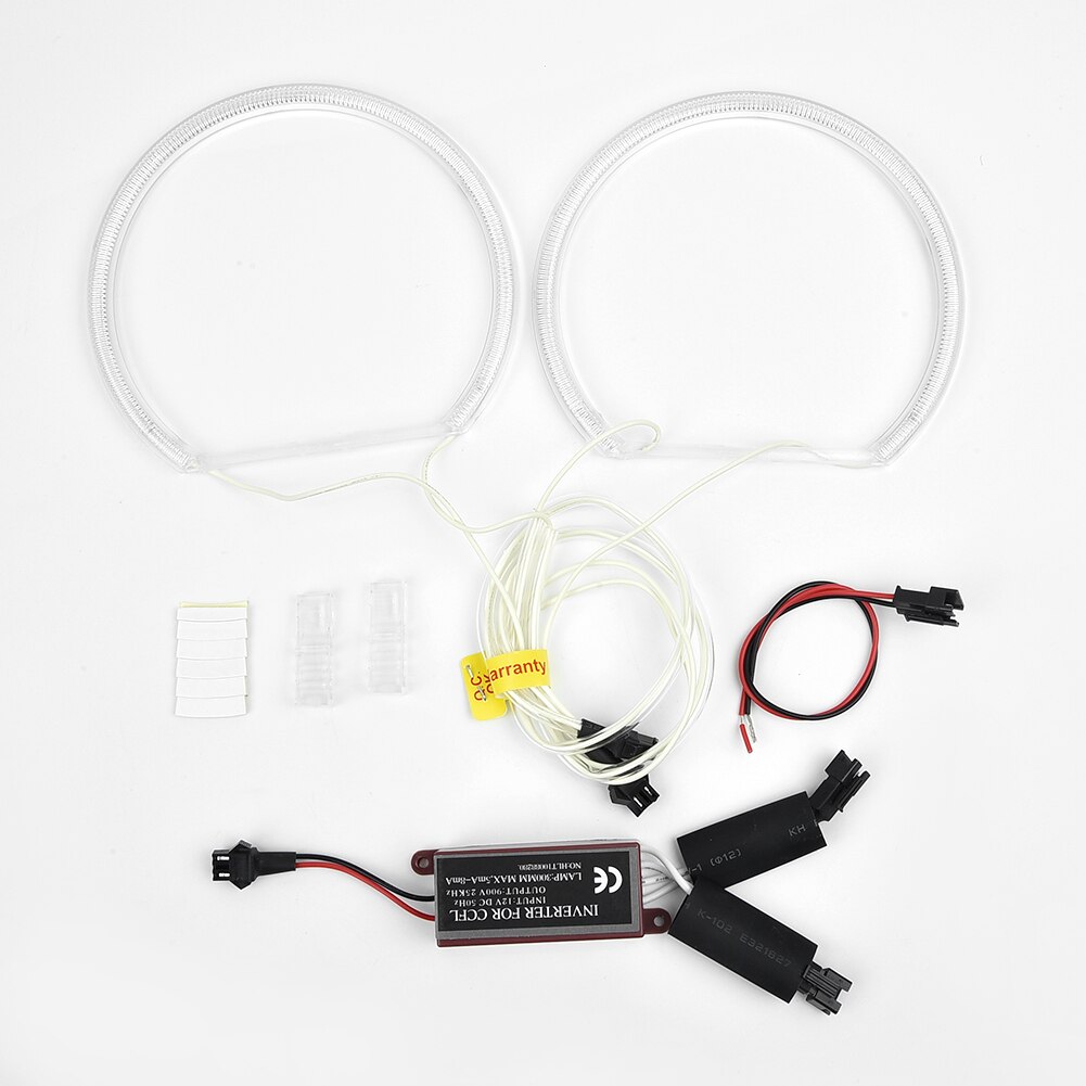 Auto Angel Eye Ring 4Pcs White Halo Rings Waterpro... – Grandado