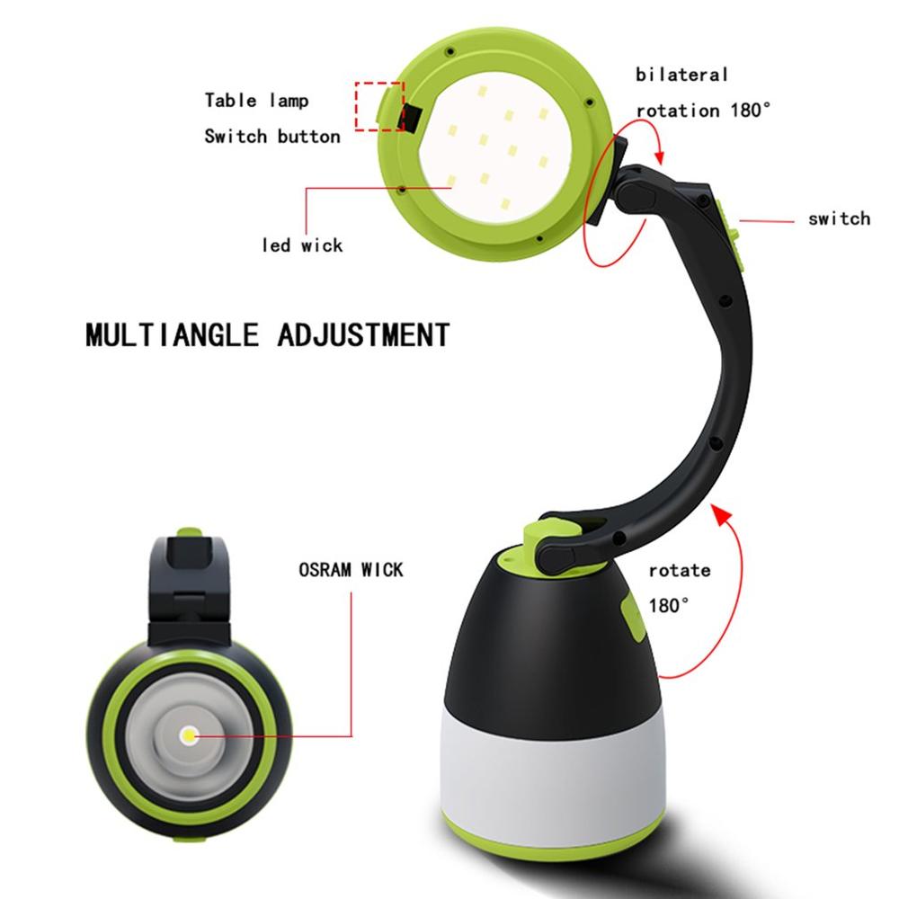 Multi-function LED USB Rechargeable Camping Light ... – Vicedeal