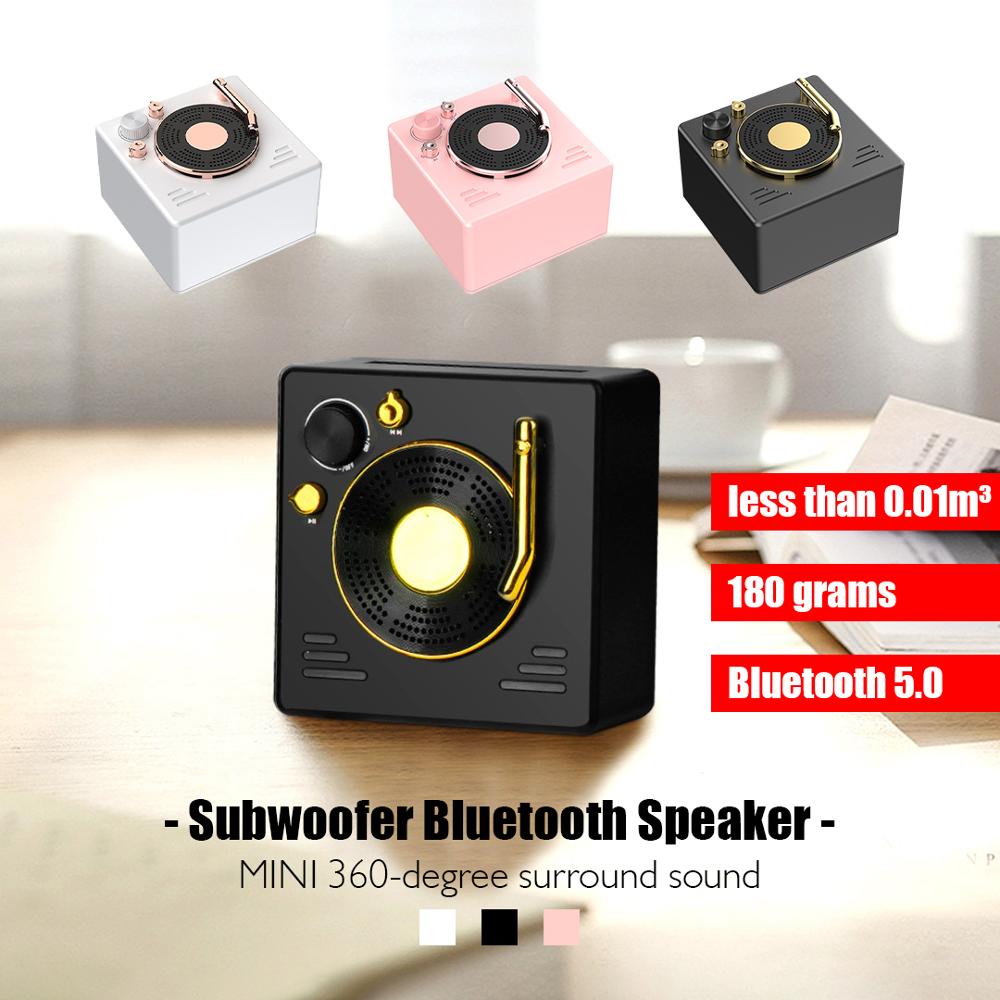 Mini Retro Bluetooth Speaker Kleine Platenspeler S... – Vicedeal