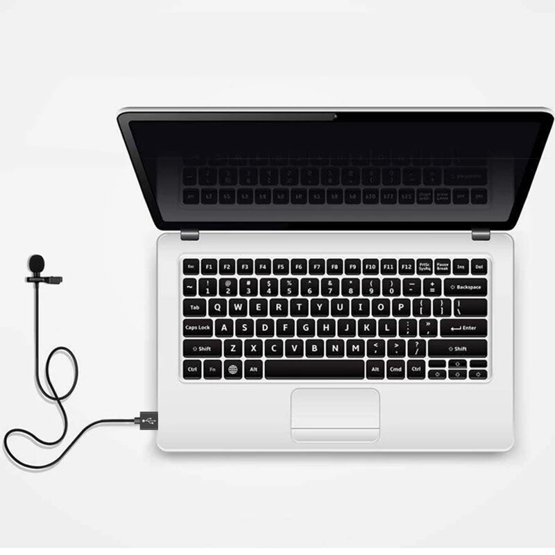 Portable USB Mini Lapel Microphone 1.5M Lavalier M... – Grandado