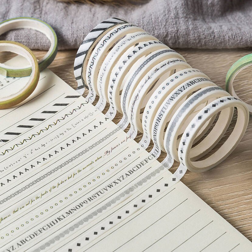 Washi Tape 10 Stuks Set Masking Tape Kawaii Briefp... – Grandado