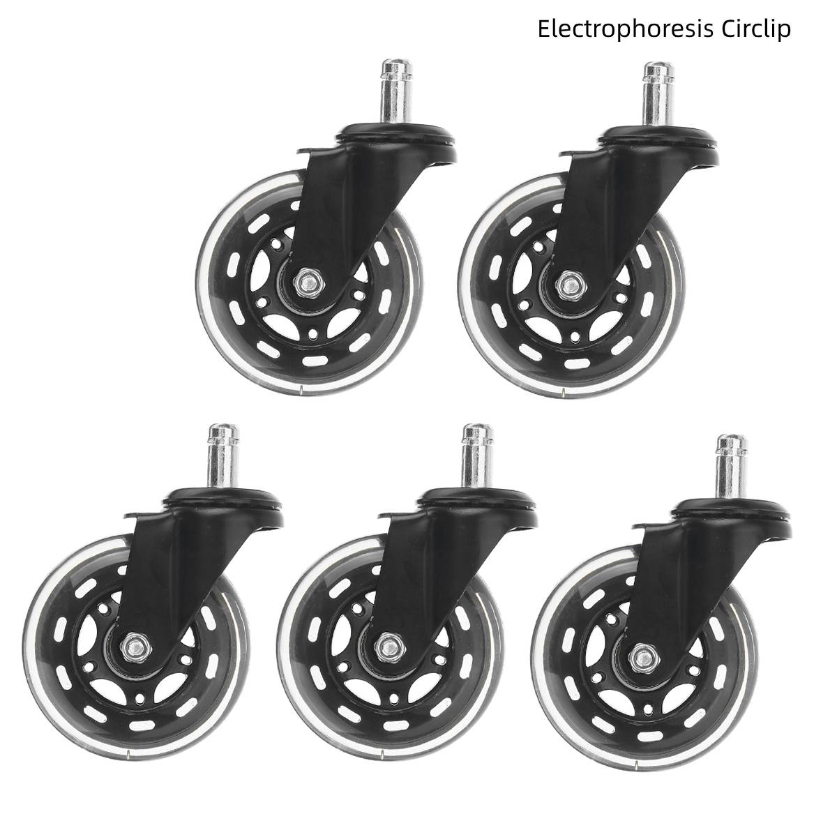 5PCS Computer Chair Wheels 3inch PU Caster Wheel R... – Grandado