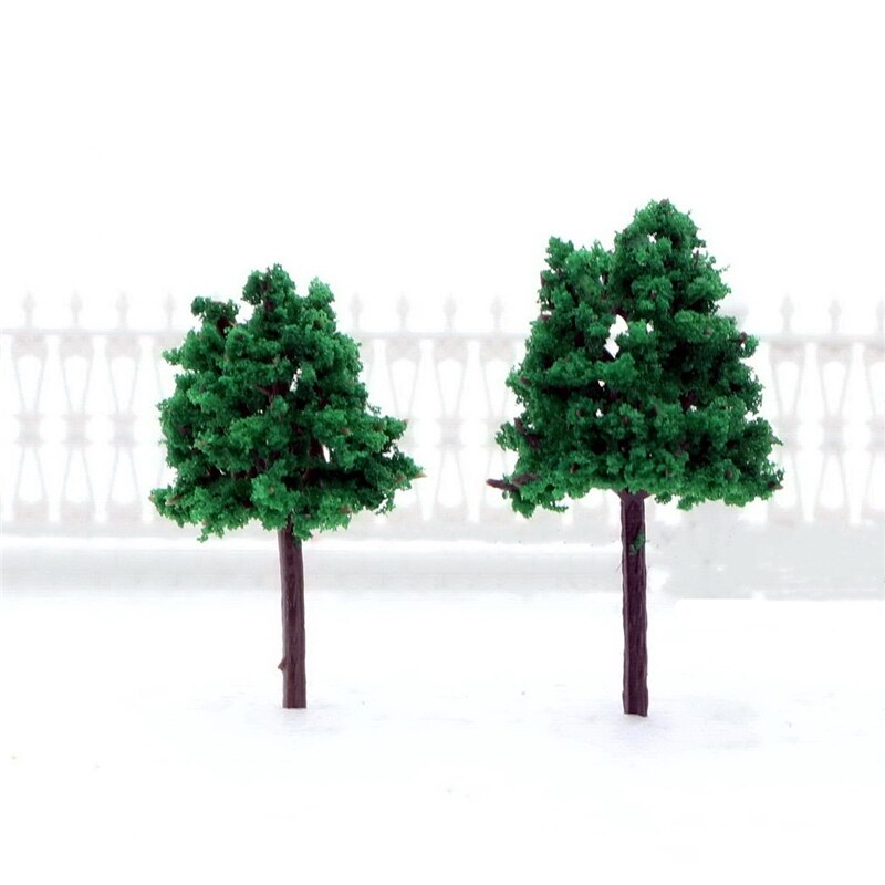 10Pcs/Pack Dark Green Model Trees Scale Train Park... – Vicedeal