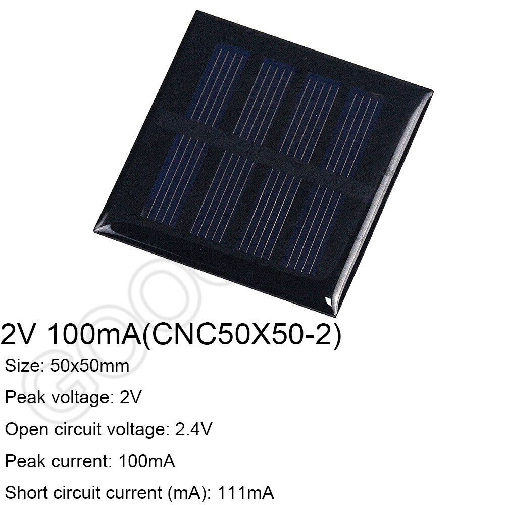 1PCS Solar Panel 2V 100mA Mini Solar System DIY Fo... – Grandado