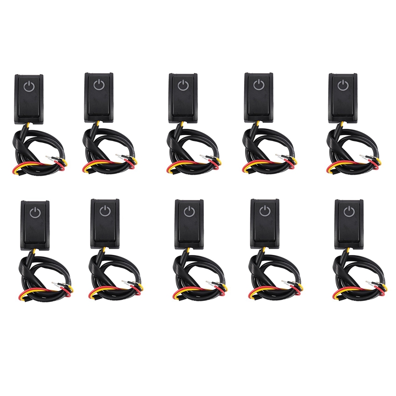 10x Auto Knop Schakelaar Diy Schakelaar Pasta Type... – Vicedeal