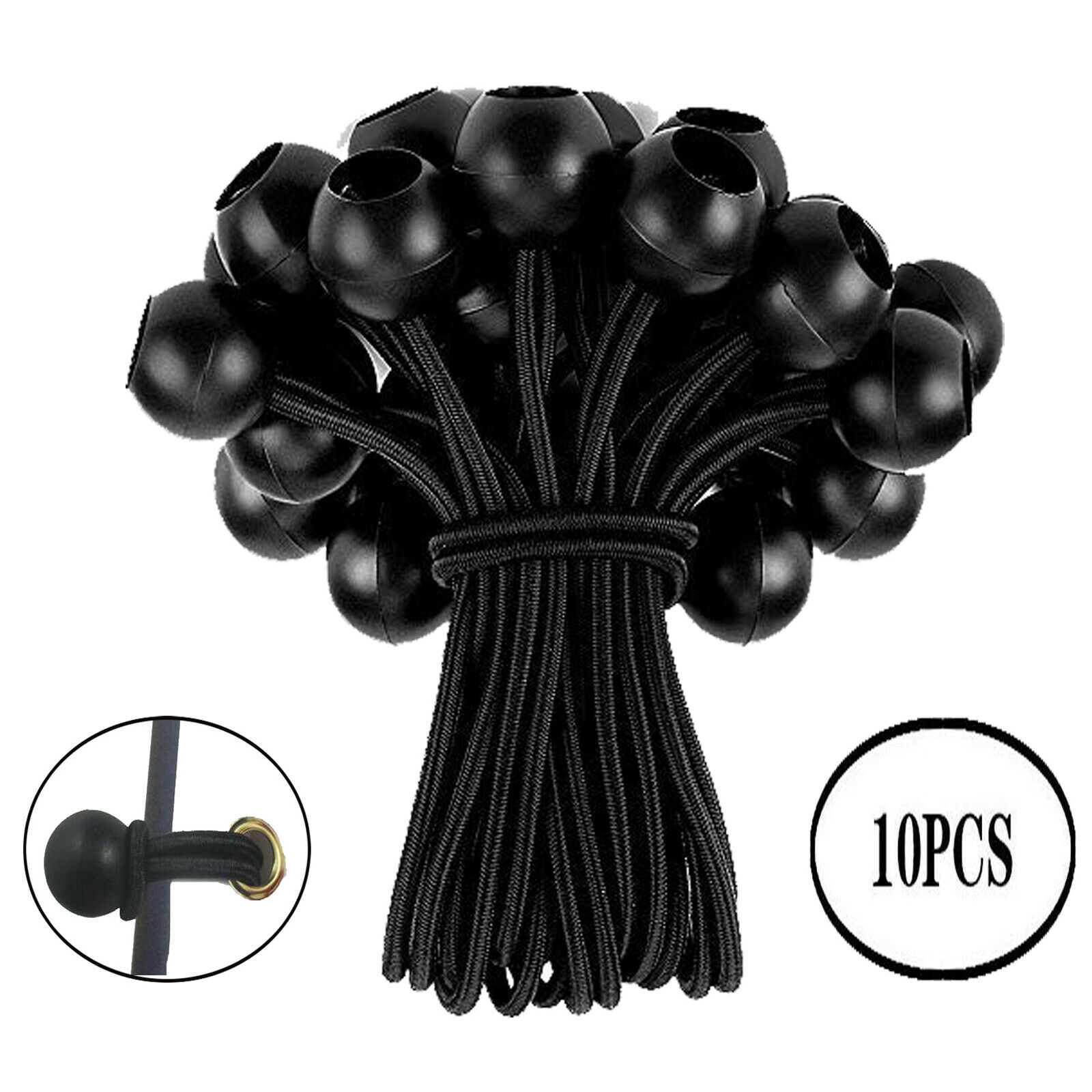 10X Bungee Ties to attach Ball Clip rope Lock For ... – Vicedeal