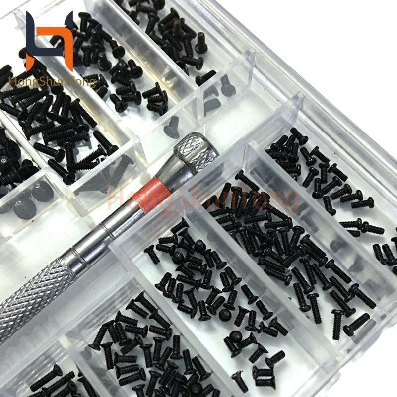 360pcs/set Carbon steel Small screws M1.2 M1.4 M2 ... – Grandado