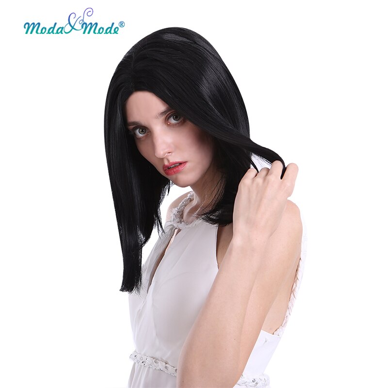 Moda & Mode hair 14 inch silky straight wig 1b col... – Vicedeal