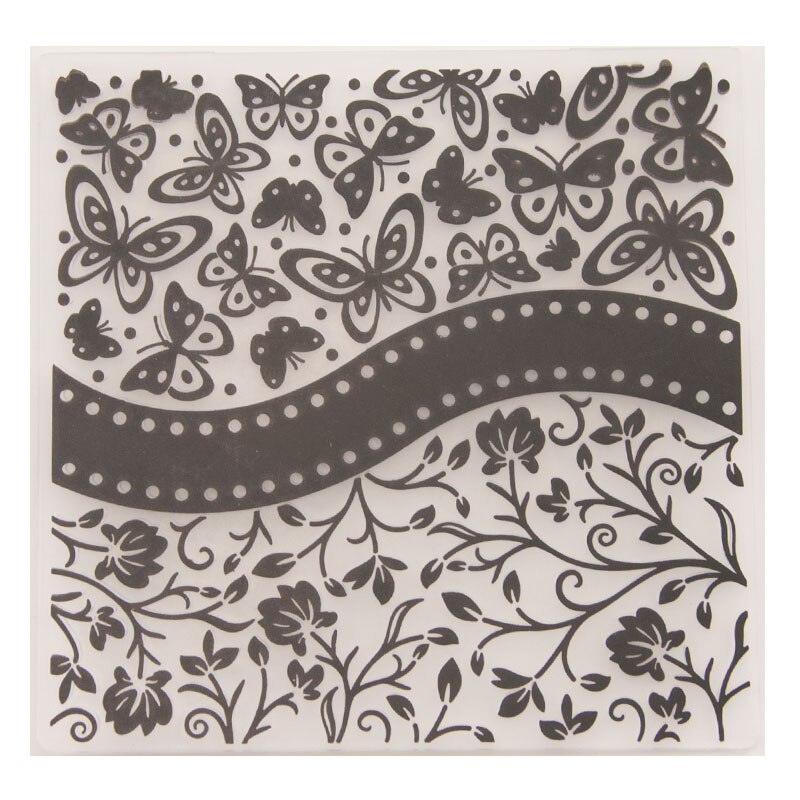 15x15cm Butterfly Plastic Embossing folders for DI... – Grandado