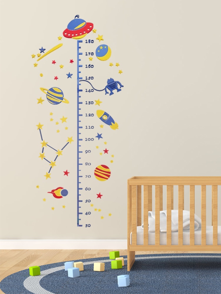 UFO rocket sticker 3D stereo sticker for kids room... – Grandado