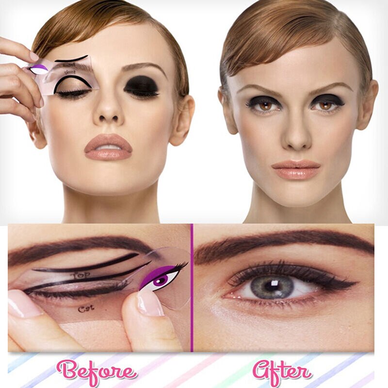 2pcs Pro Eyeliner Stencils Winged Eyeliner Stencil... – Grandado
