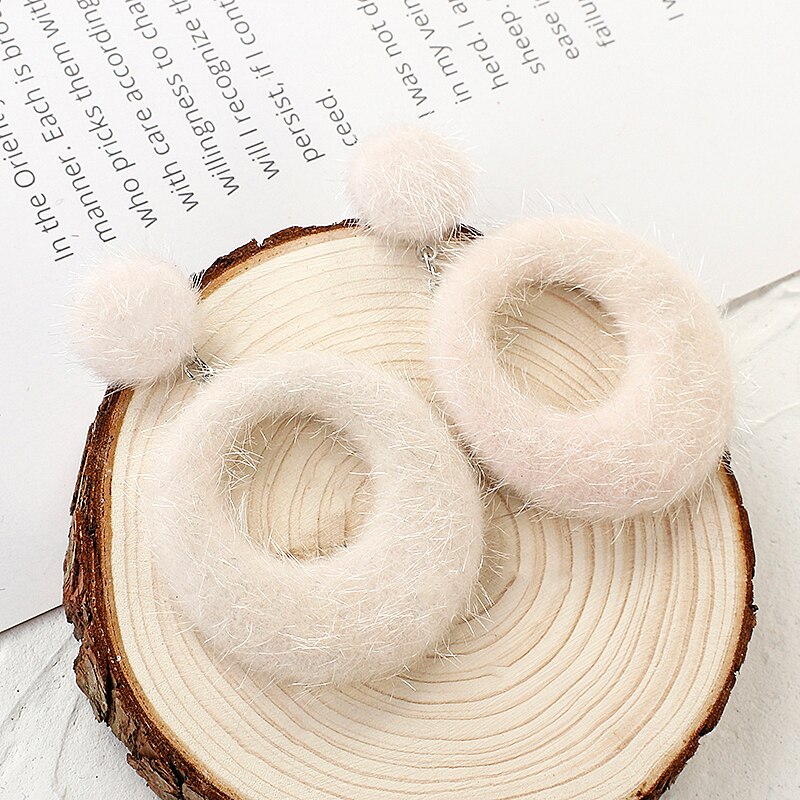 Aensoa Koreaanse Wol Bal Oorbellen Voor Vrouwen Mo... – Grandado