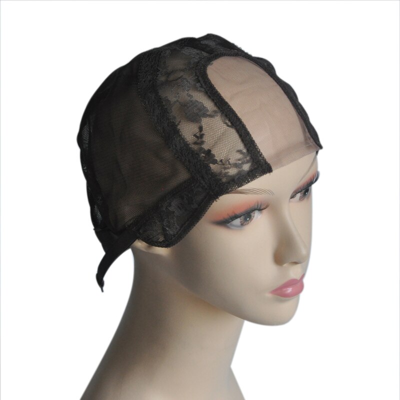 U Part With Swiss Lace Wig Cap Easier Sew Hair Str... – Vicedeal