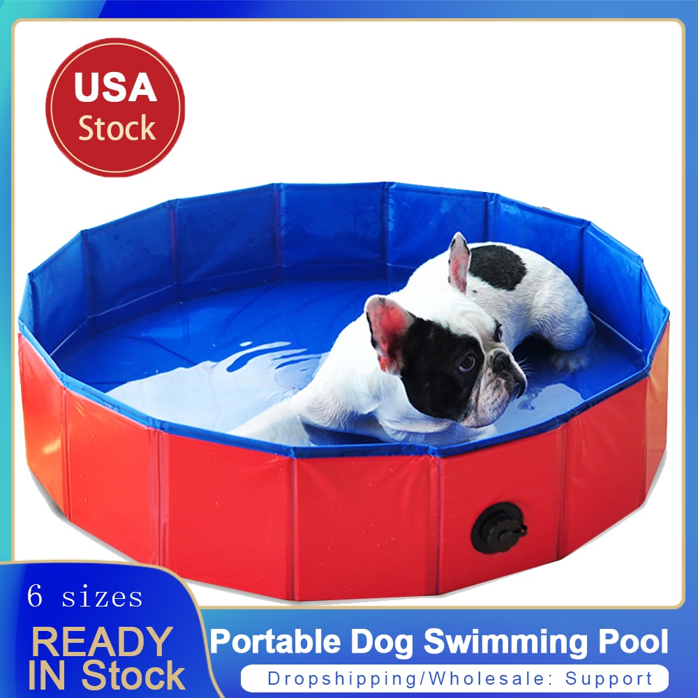 Dog Pool Foldable Dog Swimming Pool Portable Pet B... – Grandado