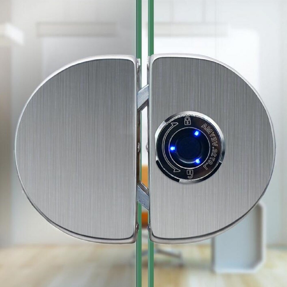 Fingerprint Glass Door Lock – Vicedeal