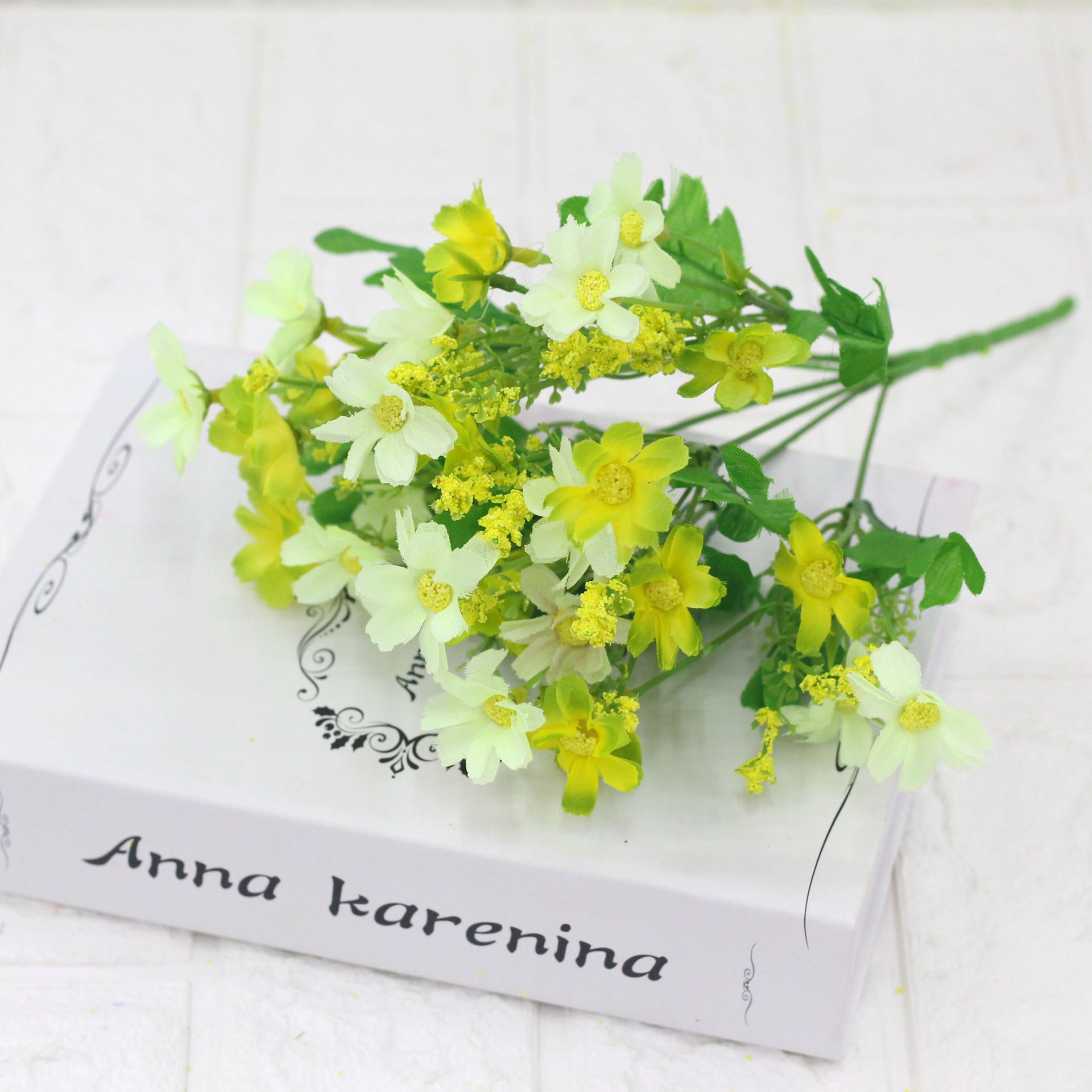 1 Boeket 7 Tak 28 Heads Leuke Zijde Daisy Kunstmat... – Grandado