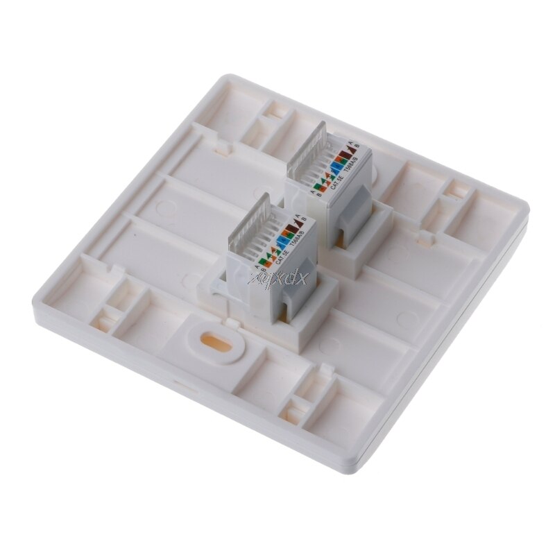 2 Ports RJ45 Network Wall Plate With Female to Fem... – Grandado