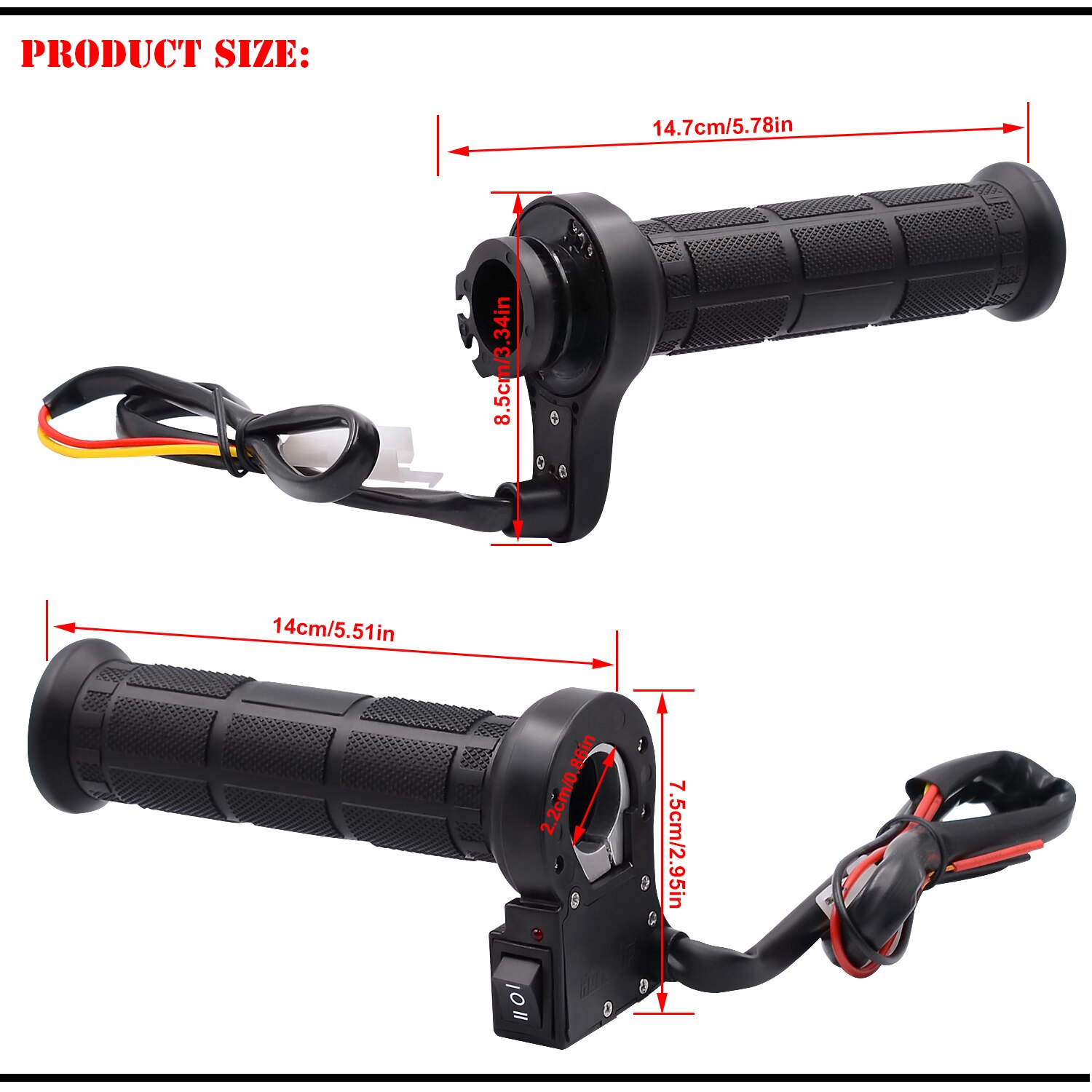 Motorcycle Handlebar Electric Heated Grips Handle ... – Vicedeal