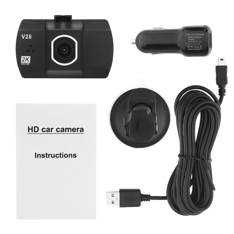 V28 Car Dvr Dash Camera Novatek 96220 Fhd 1080P 30... – Grandado