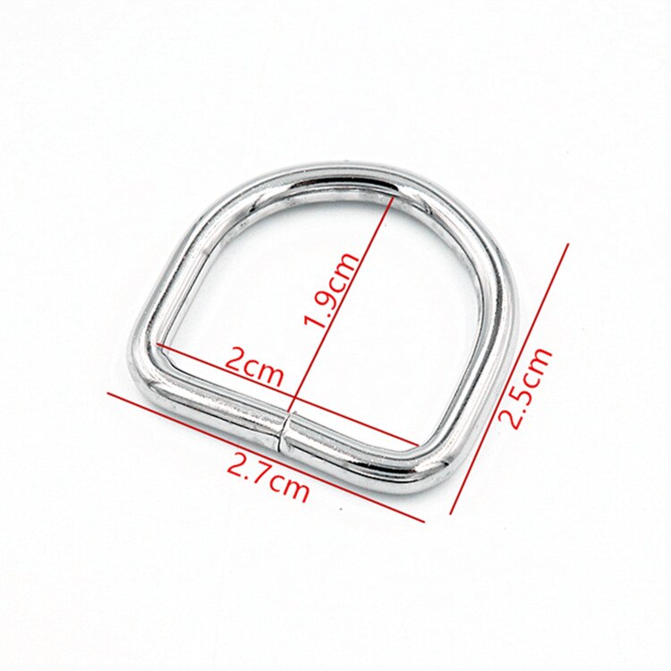 10pcs Rings for Non Welded D ring Silver D-Rings W... – Grandado