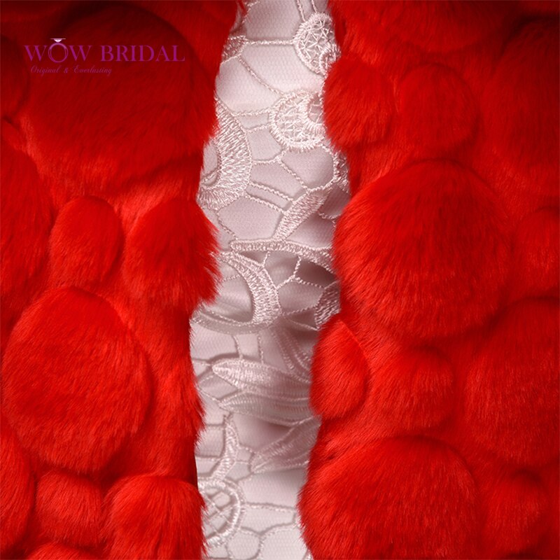 Wowbridal Noble Red Wedding Jacket Submissive Faux... – Grandado