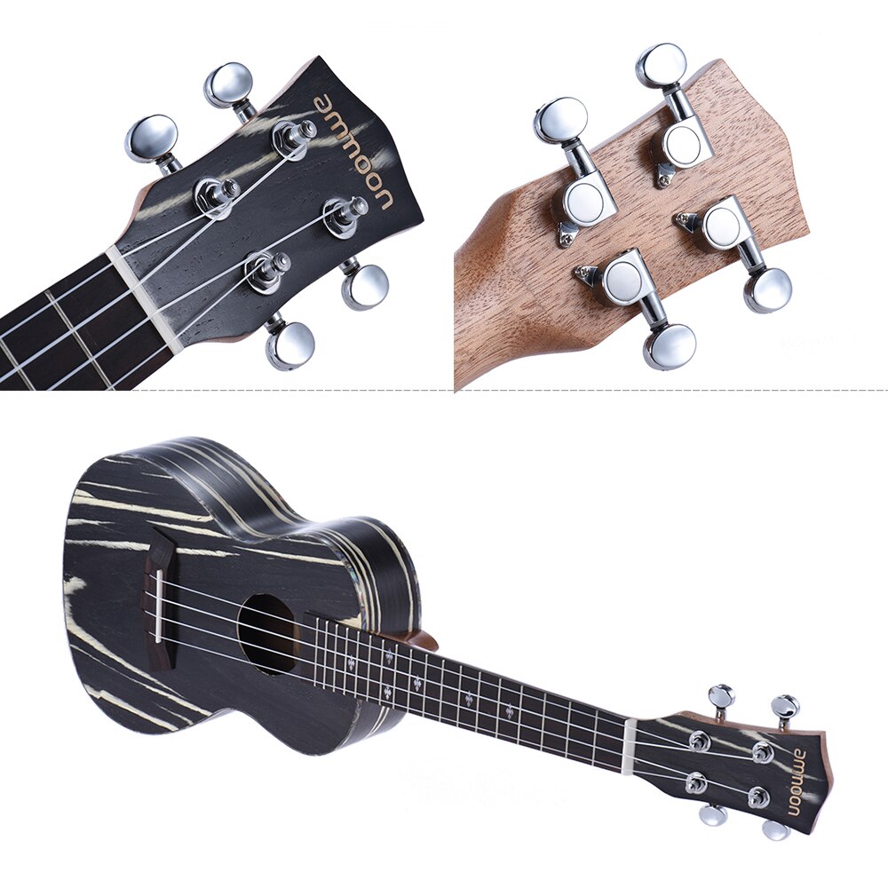 ammoon 24" Acoustic Soprano Ukulele 4 Strings Ukel... – Grandado