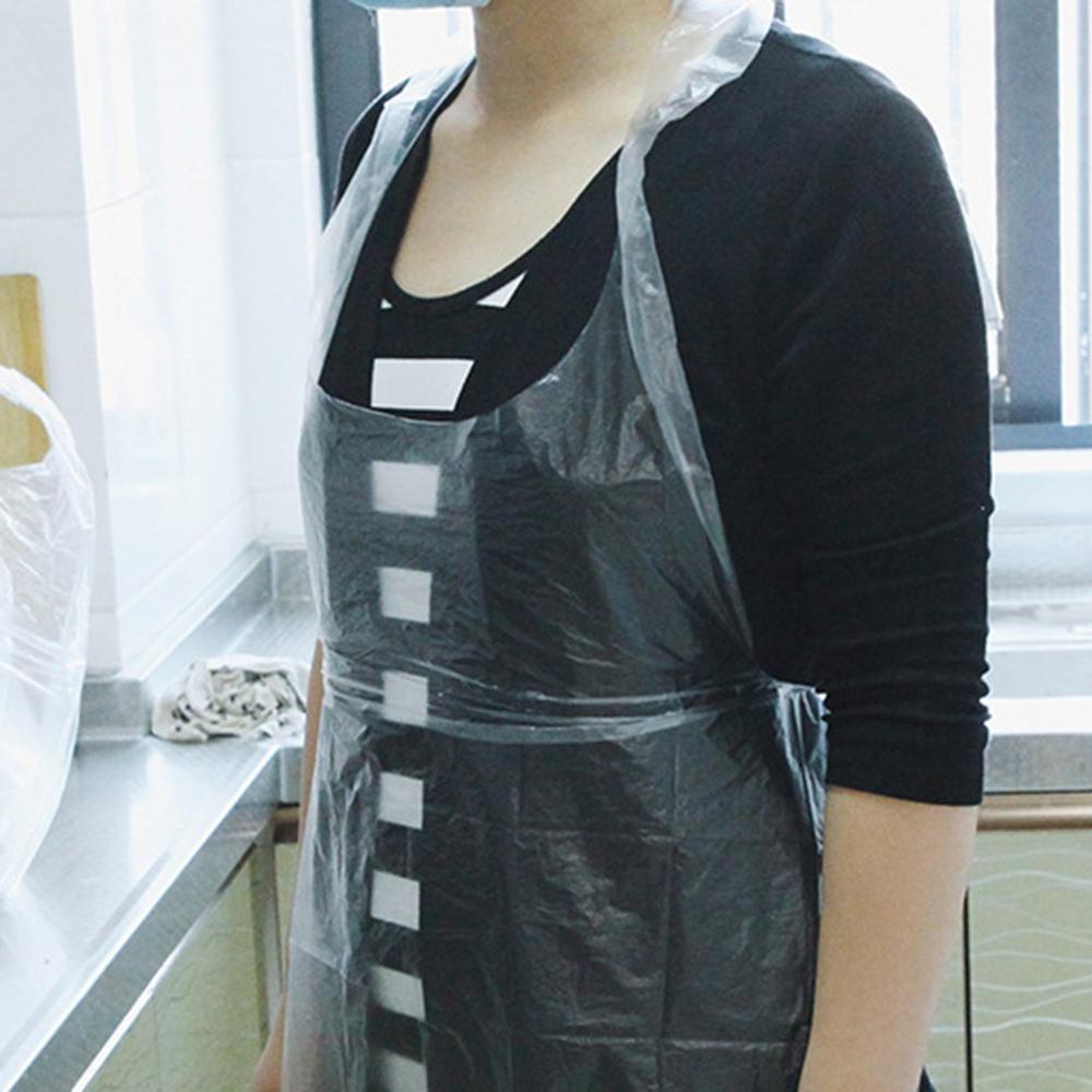 1 Set Disposable Plastic Apron Waterproof And Oil-... – Vicedeal