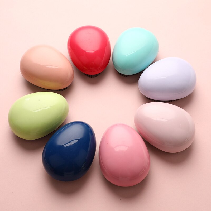 Mini Haar Borstel Ei Vorm Haarborstel Anti Statisc... – Vicedeal