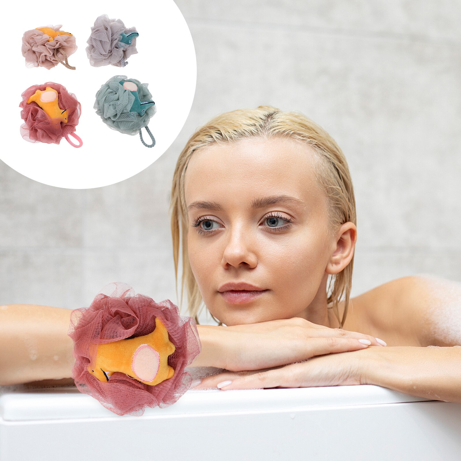 4 Stuks Schattige Vorm Bubble Ballen Douche Bad Ba... – Vicedeal