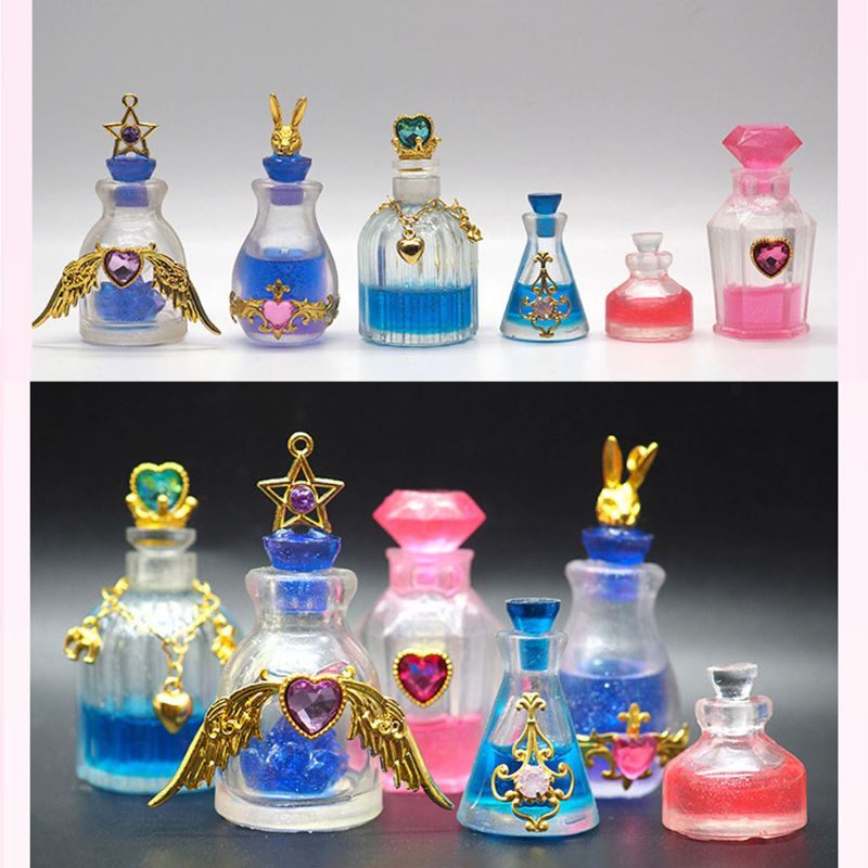 Pack of 5 Handmade Small Bottle Container UV Resin... – Vicedeal