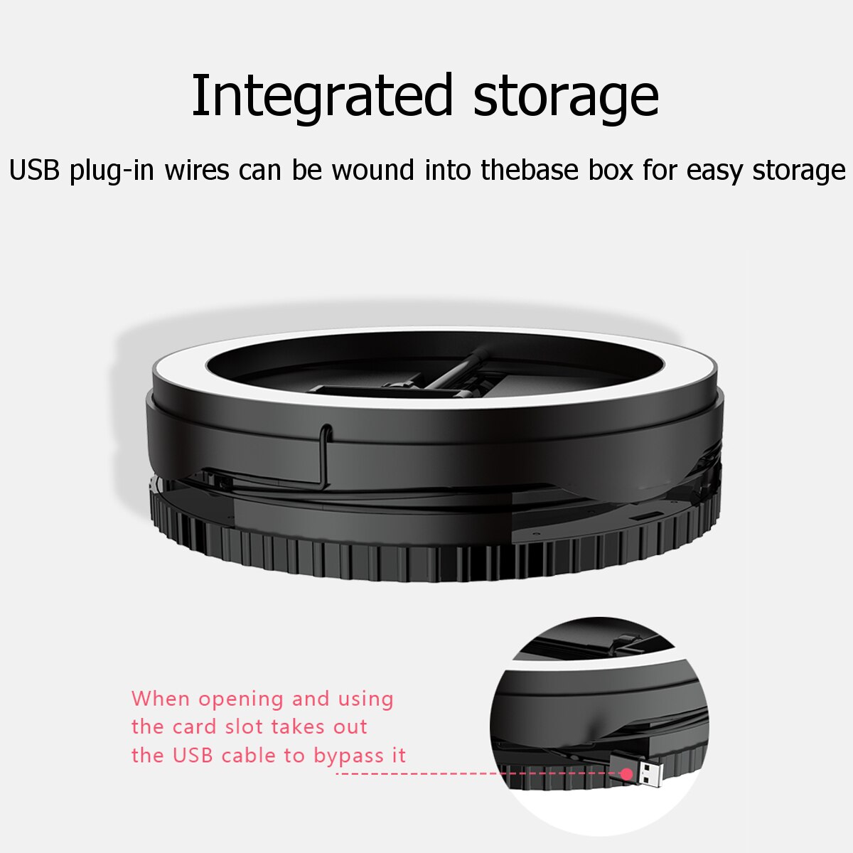 10inch Ring Light Stepless 50-168cm 160LED 26cm Se... – Grandado