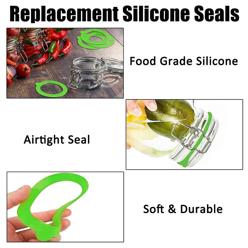 12 Pack Silicone Replacement Gasket, Airtight Rubb... – Grandado