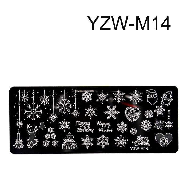 1 pc blomma nagelstämpelplattor linjebilder nagelk... – Grandado