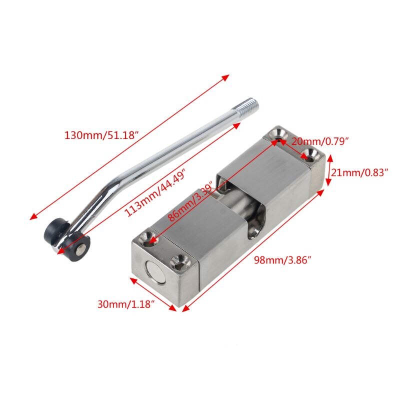 Auto Mounted Spring Door Closer Stainless Steel Ad... – Vicedeal