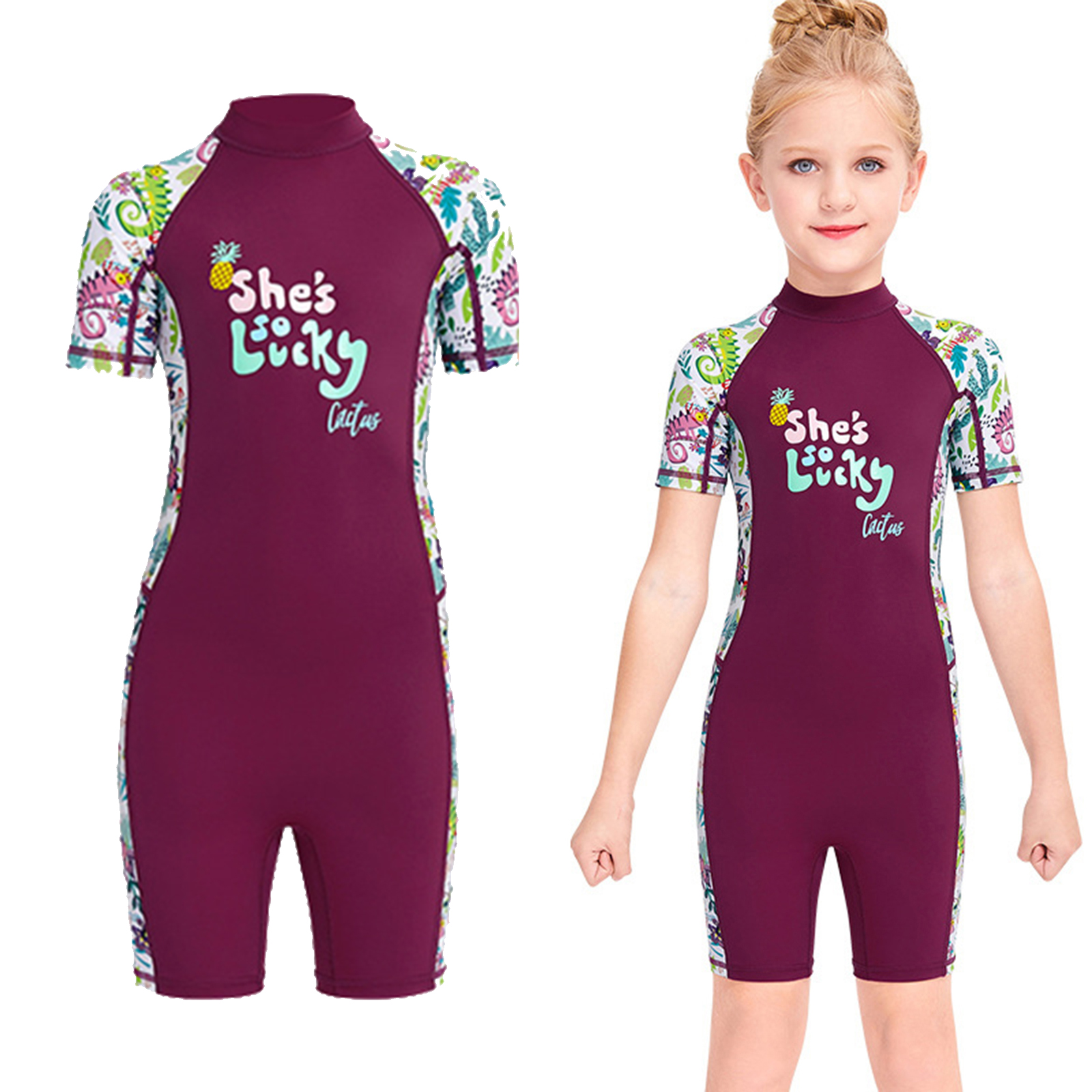 Kids One Piece Swimsuit Toddlers Swimwear Rash Gua... – Grandado