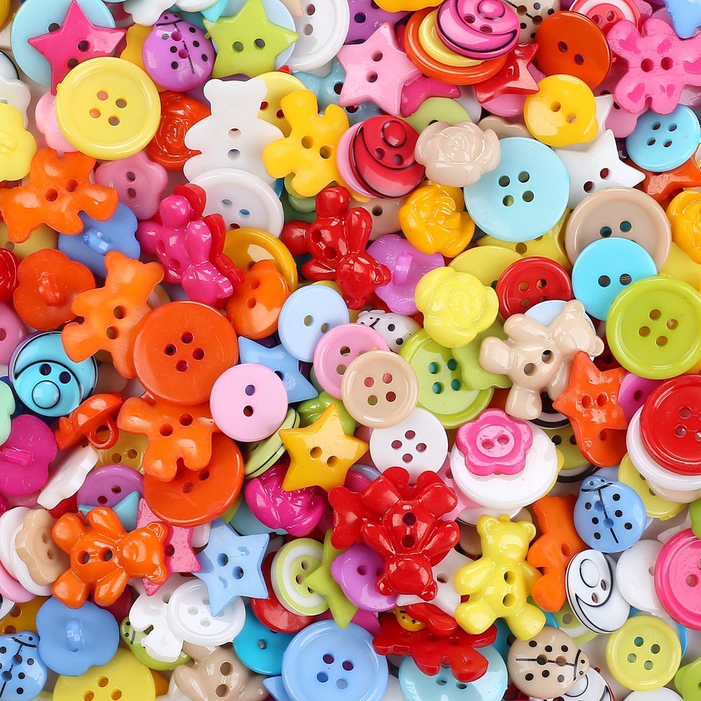 Lote de botones pequeños de plástico mezclados 100... – Grandado