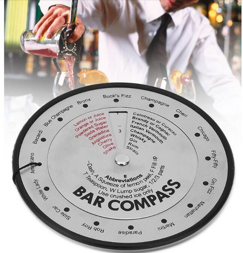 SUS304 stainless steel recipe compass bartender se... – Grandado