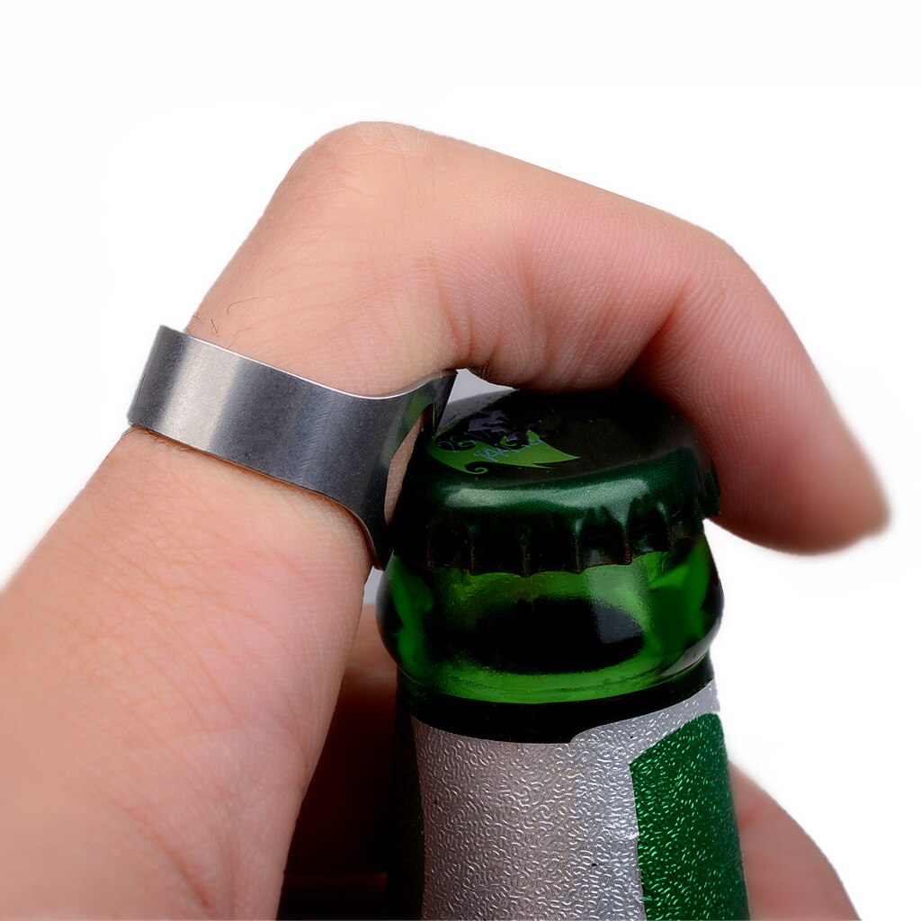 Heren Cool Ring Beer Bar Tool Bier Flesopener Ring... – Vicedeal