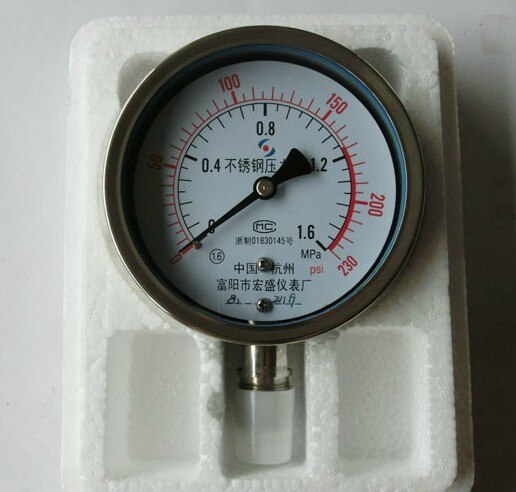 Ybf-100 Stainless Steel Pressure Gauge Corrosion P... – Grandado