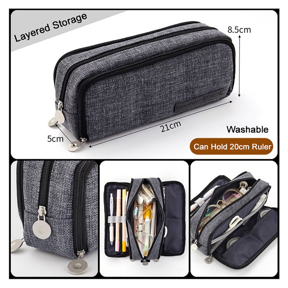 Multifunctionele Canvas Etui Eenvoudige Grote Capa... – Grandado