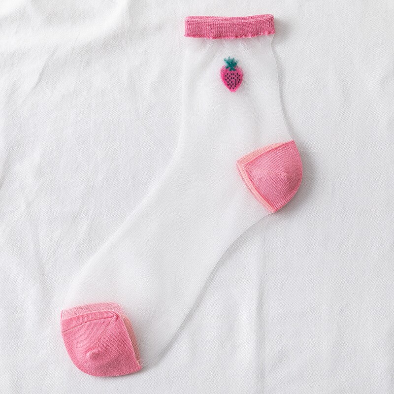 Harajuku Product Crystal Silk Fruit Tide Socks Fun... – Grandado