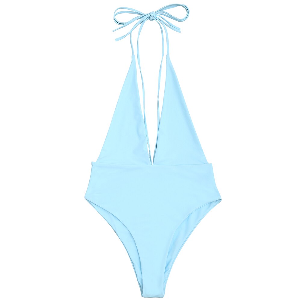 Zaful badpak met open rug en diepe hals, dames sex... – Grandado