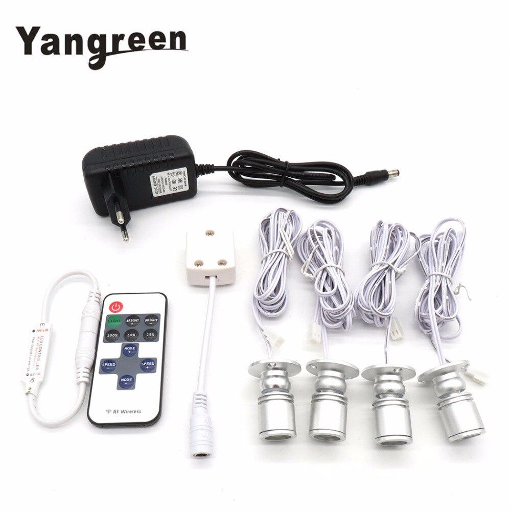 Mini LED Black/Silver Aluminum Jewelry Light Cabin... – Grandado