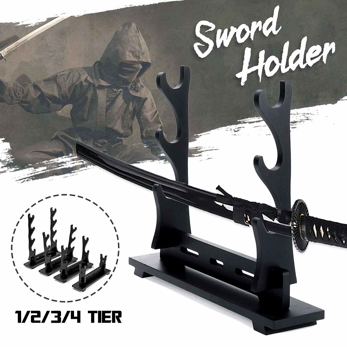 Tier Katana 1/2/3/4 Samurai Sword Holder Universal... – Vicedeal