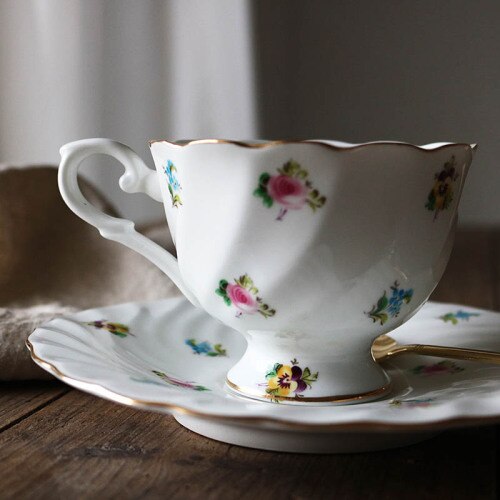 European Retro Coffee Cup Set Ceramic Espresso Mug... – Vicedeal